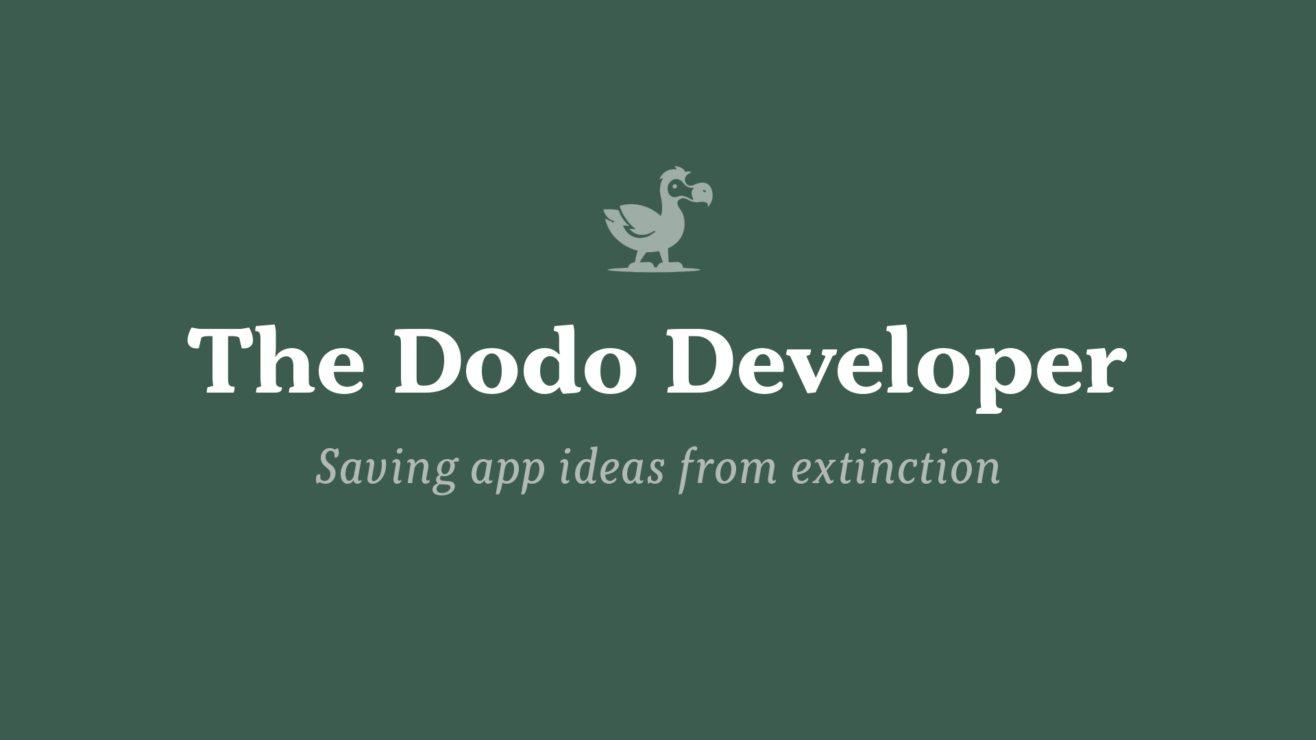 The Dodo Developer